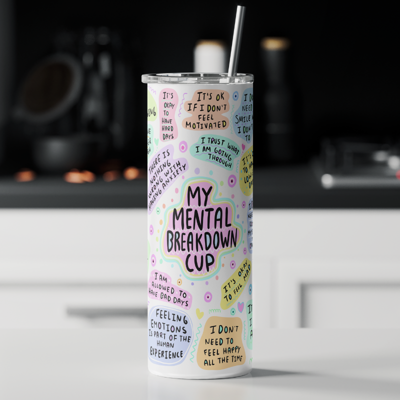 My Mental Breakdown Cup | Personalized Tumbler – Vinyl Chaos Design Co.