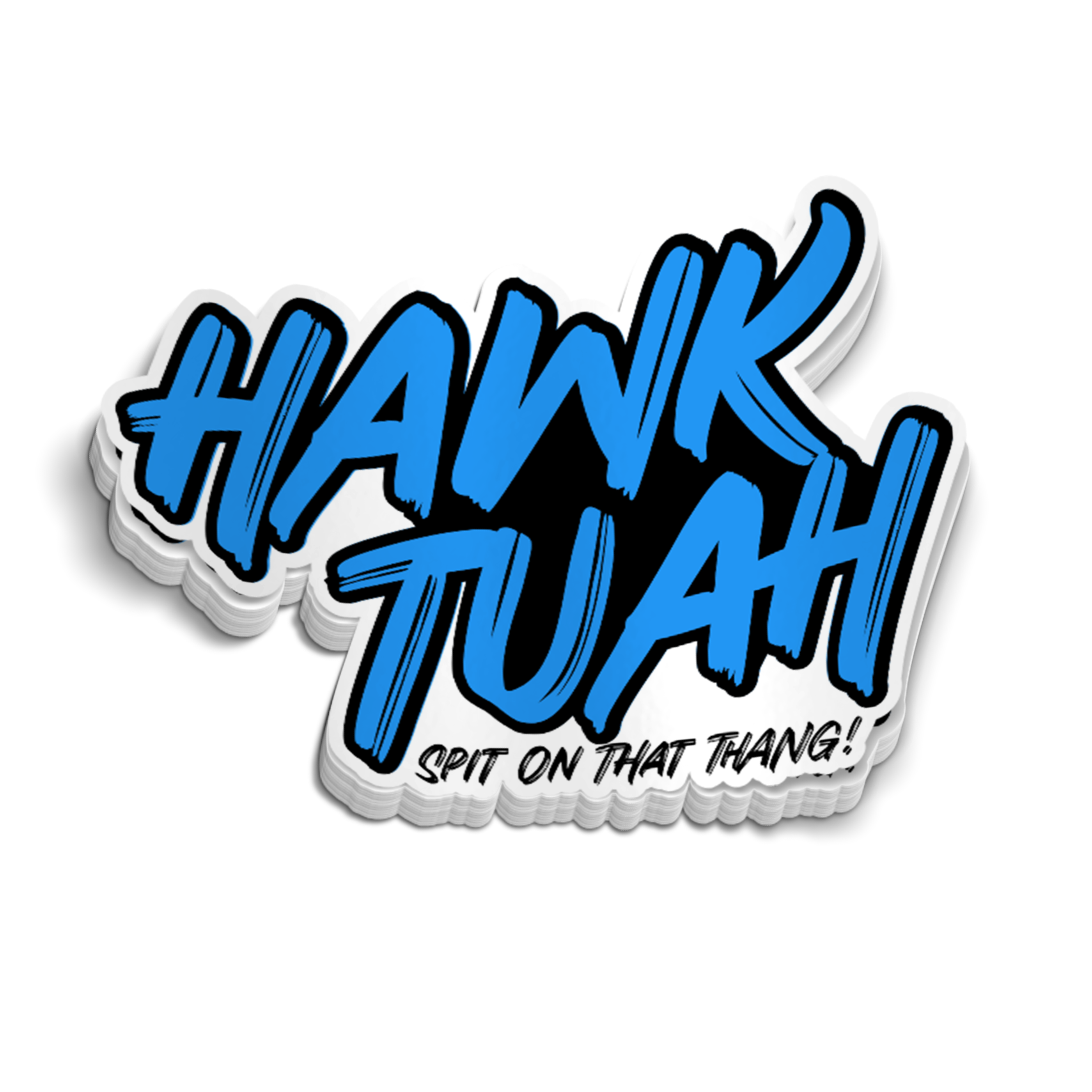 Hawk Tuah Spit on That Thang Hard Hat Sticker – Funny Stickers for ...