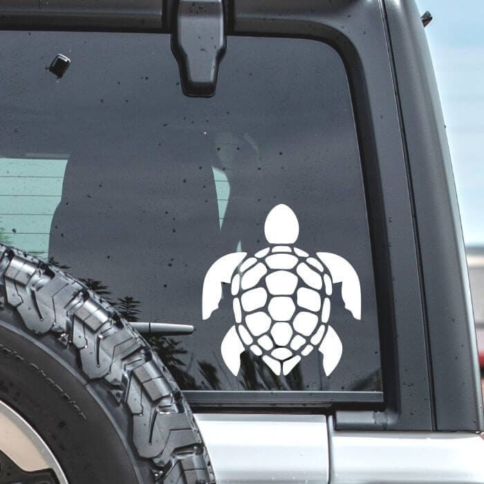 Turtle Car Decal - Ocean Car Decal – Vinyl Chaos Design Co.